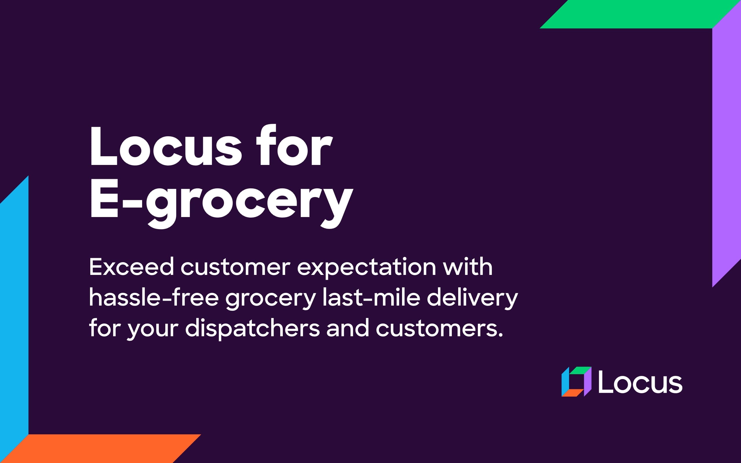 E-Grocery | Grocery Delivery Logistics | Locus