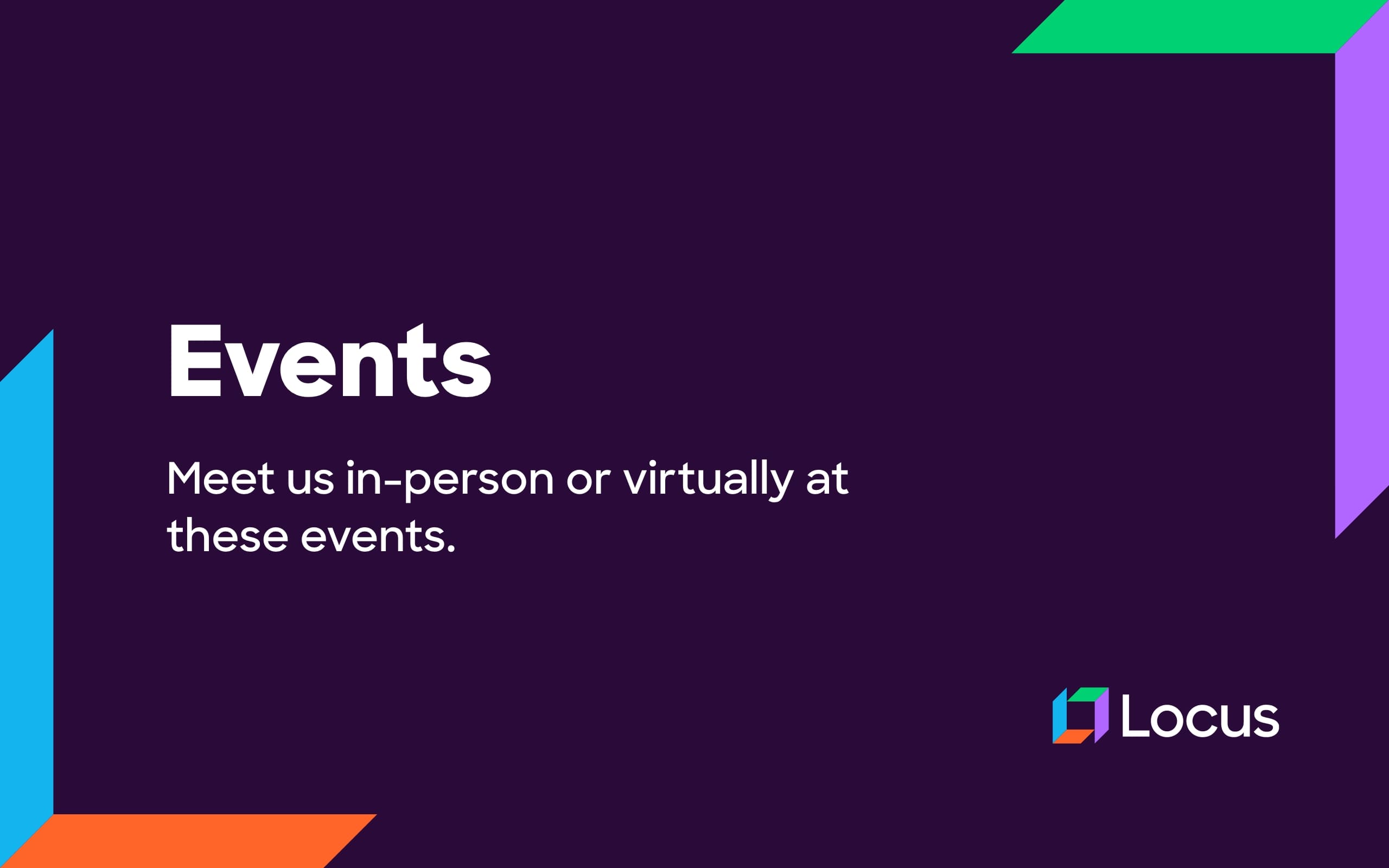 Logistics Events of Locus - Expo, Conferences, Trade Shows