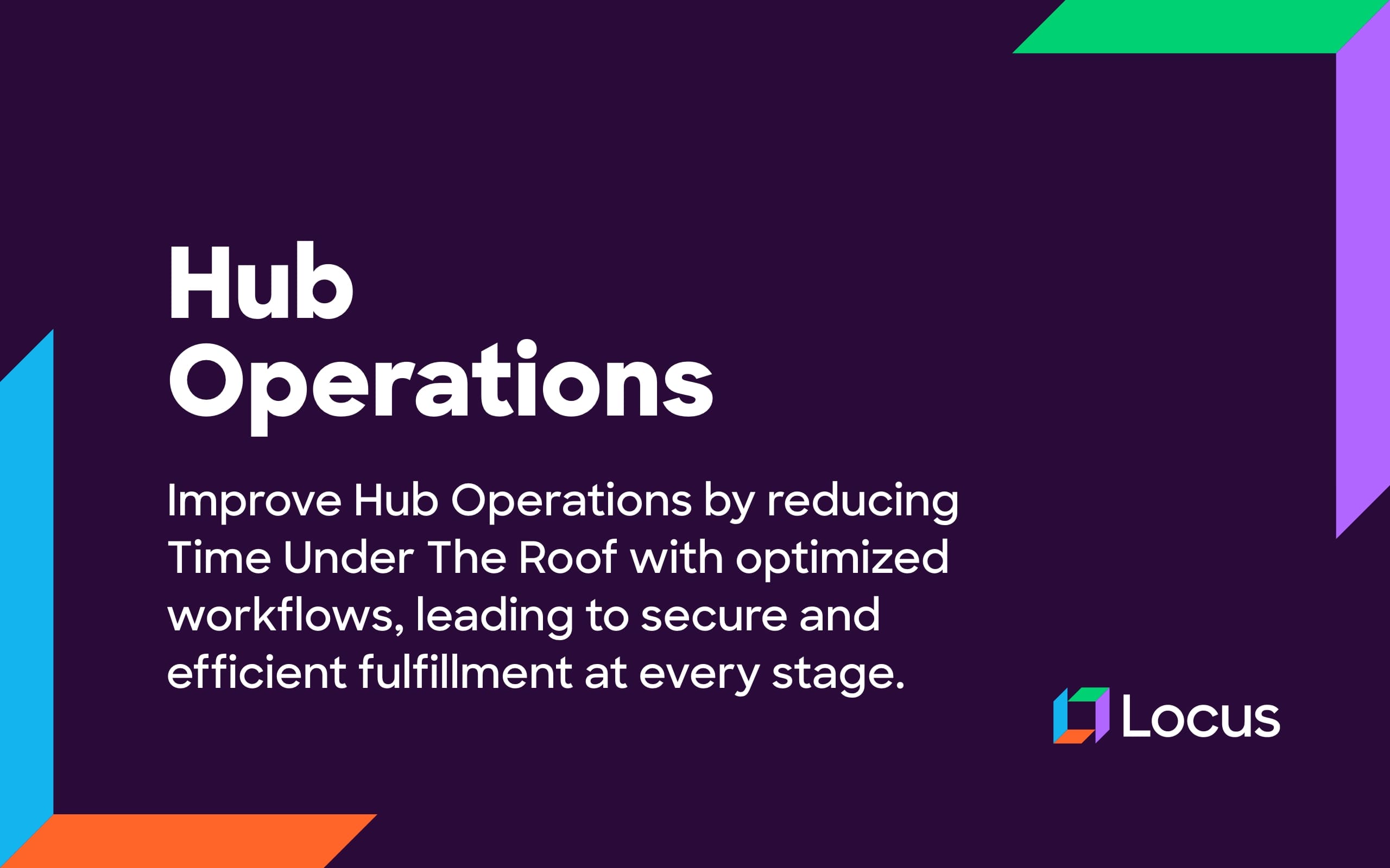 Automated Hub Operations System for Delivery Partners