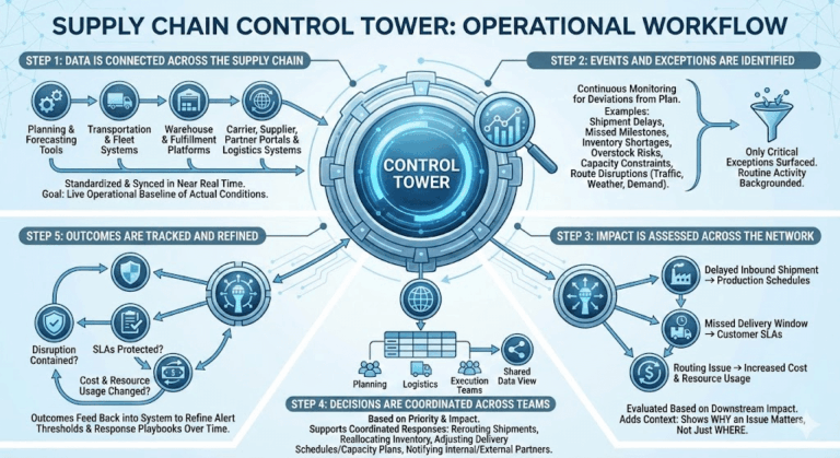 Supply Chain Control Tower Explained: Use Cases & Benefits